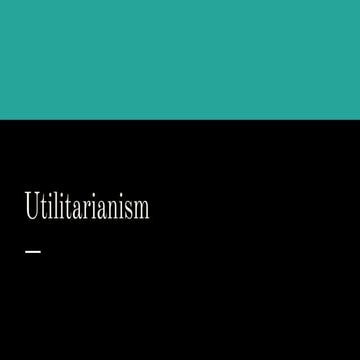 Utilitarianism | PPT
