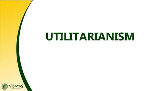 Utilitarianism | PPTX