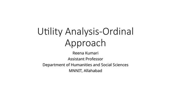 Indifference curve and budget line | PDF