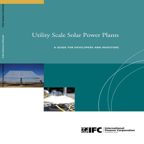Utility scale solar power plants guide for developers and investors | PDF