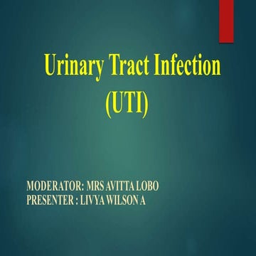 Urinary Tract Infection (UTI) | PPT