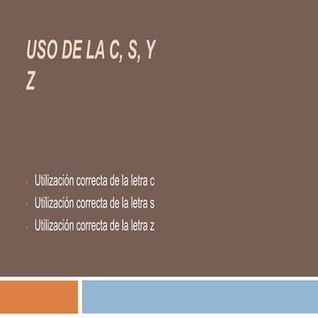Normas ortográficas c, s, x, z. | PPTX