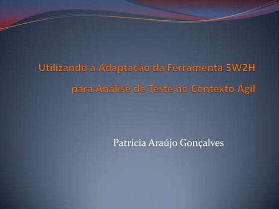 5 w2h apresentação | PPTX