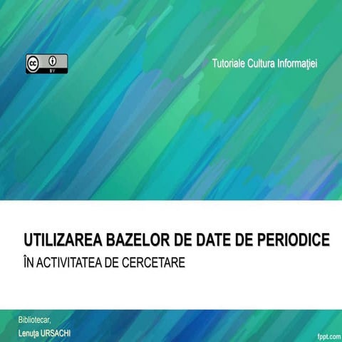 Utilizarea bazelor de date | PPT