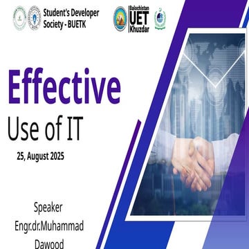 Utilization of IT or effective use of IT | PPTX