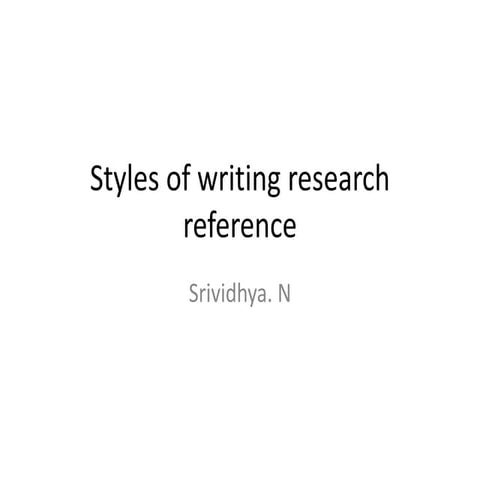 Utilization of research in nursing and styles of writing research ...