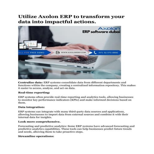 Utilize Axolon ERP to transform your data into impactful actions..pdf