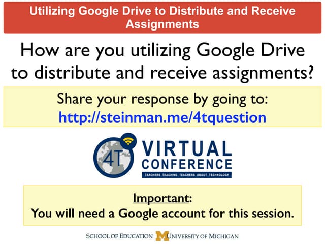 Sharing and Submitting an Assignment Using Google Drive | PPTX