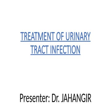 Urinary tract infection sepsis ANTIBIOTICS | PPTX