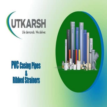 PVC Casing Pipes & Ribbed Strainers | PPTX