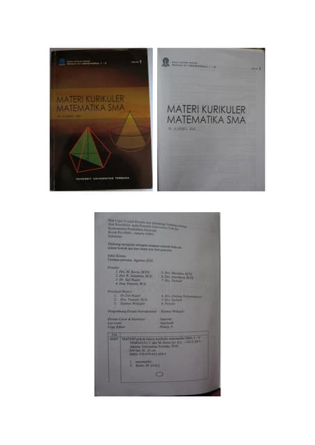 UKBM 1 Dimensi 3: Kedudukan Titik, Garis, dan Bidang. | PDF