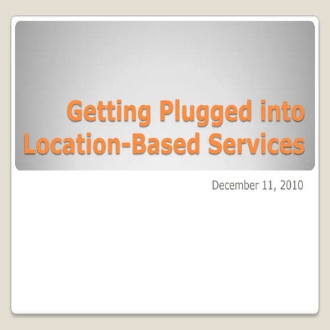 Location-based Marketing | PPTX