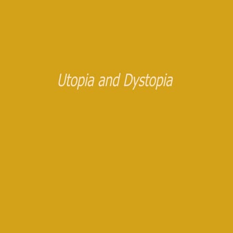 Utopia dystopia | PPT