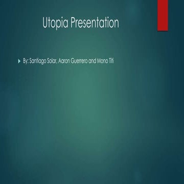 Utopia presentation | PPTX
