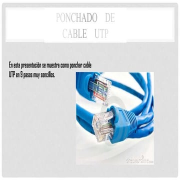 Paso a paso para ponchar un cable de red | PPTX
