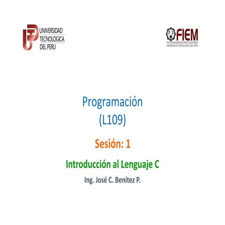 Utp pti_s1_introduccion al lenguaje c | PPT