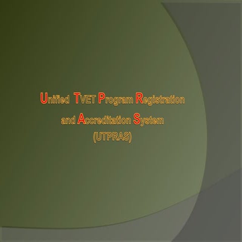 Utpras orientation presentation for the utpras review v.2012