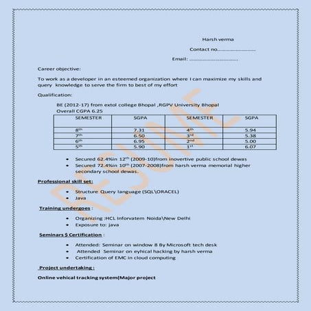 Harshit sharma updated resume | DOCX