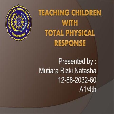 Teaching Children using TPR | PPTX