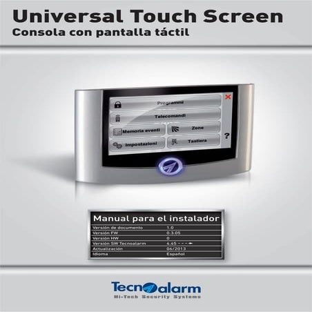 Universal Touch Screen - Manual para el instalador - | PDF