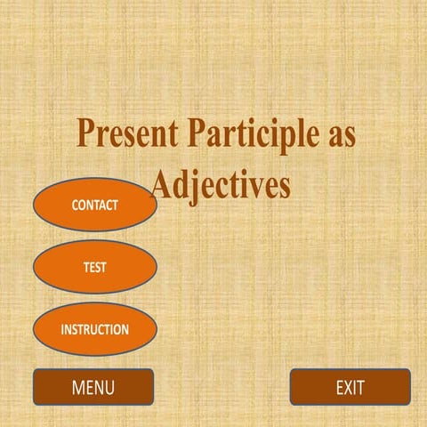 Present Participle as Adjective | PPTX