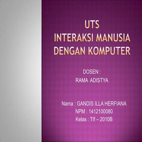 Uts imk 080 | PPT