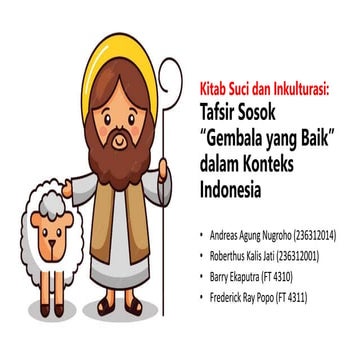 Inkulturasi Kitab Suci dalam Perikop Gembala Baik | PPTX