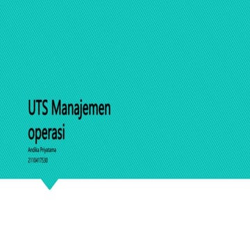Pengertian Manajemen operasi untuk presentasi | PPT