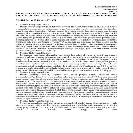 Uts mppl muhammad hilman 5114100069 its | PDF