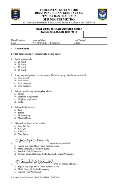 Soal uas smt 1 bahasa inggris kelas 3 | PDF
