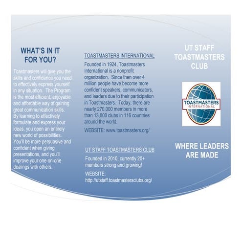 Toastmasters Mentoring | PDF