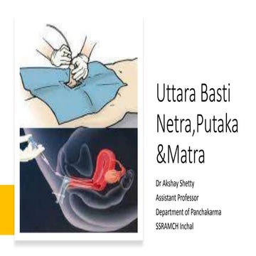 Uttara basti netra,Putaka & Matra | PPTX