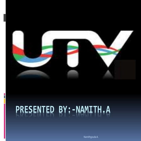 A Presentation on UTV | PPTX