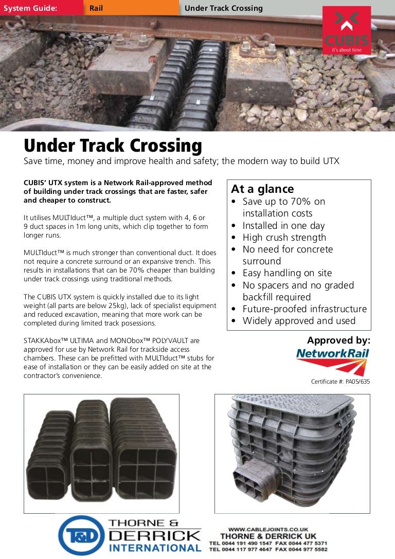 UTX Chambers - CUBIS UTX MULTIduct