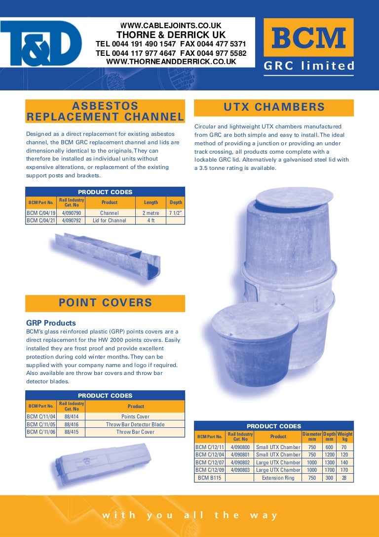 UTX Chambers - GRC Under Track Corssing (UTX) Chambers