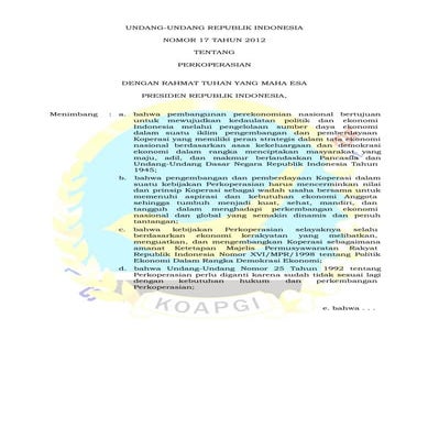 Uu no.-17-tahun-2012 | PDF
