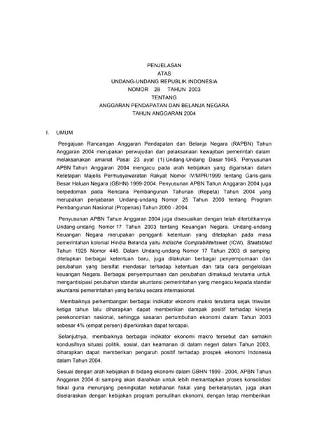 Undang Undang Republik Indonesia mengenai | PPTX