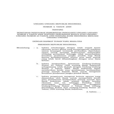 Uu 6 tahun_2009 | PDF