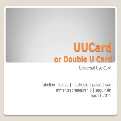 UU Card | PPTX