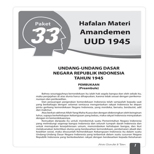 Uud 1945 amandemen | PDF