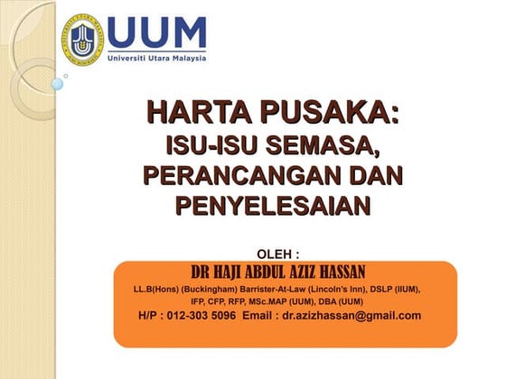 Pentadbiran harta pusaka | PDF