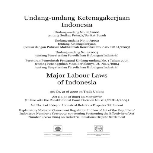 Hukum Ketenagakerjaan - Konsep Dasar Hukum Ketenagakerjaan (Idik Saeful ...