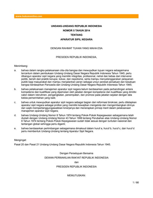 PPT - Mata Pelatihan Manajemen ASN Latsar CPNS | PPTX