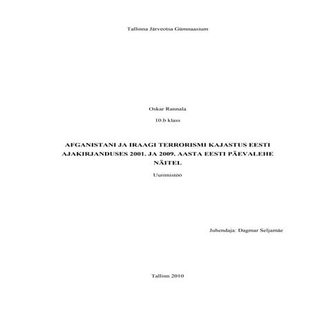 Uurimistöö oskar rannala 10b 2-7 | DOCX