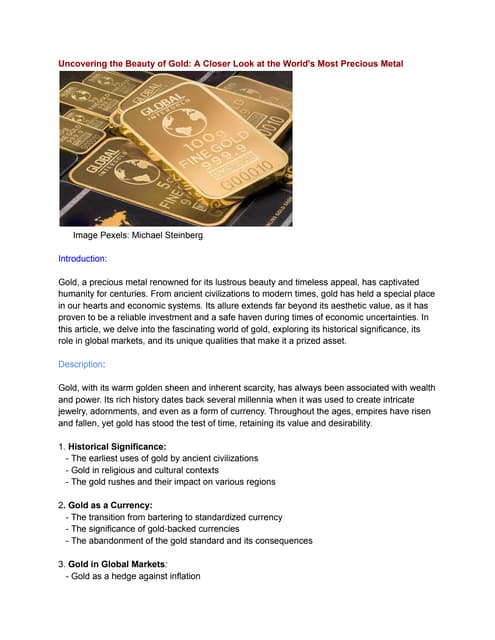 The Australian Gold Rush | PDF