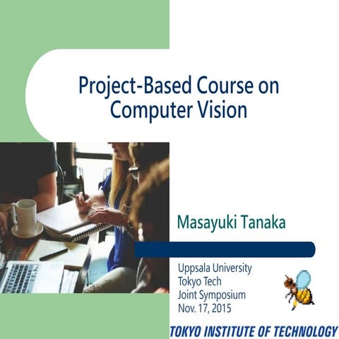 Project-Based Course on Computer Vision | PPT