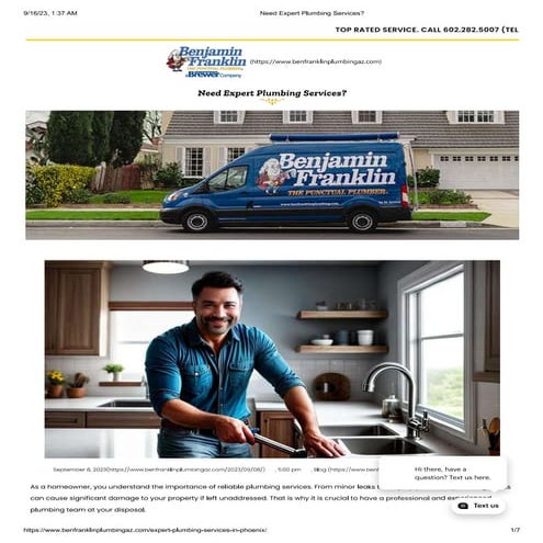 Need Expert Plumbing Services? | PDF