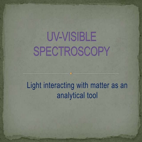 Different Sources of radiation used in UV VISIBLE SPECTROSCOPY | PDF