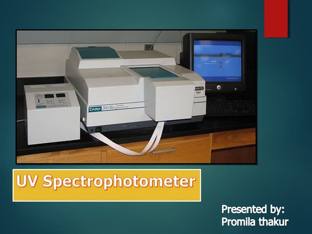 Applications Of Uv Visible Spectroscopy Pptx