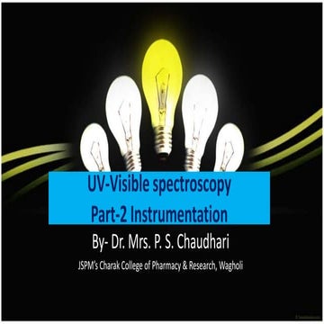 Uv vis spectroscopy- part-2 | PPT